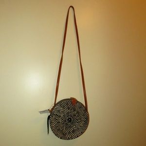 Twig & Arrow | Bags | Twig Arrow Straw Round Purse | Poshmark